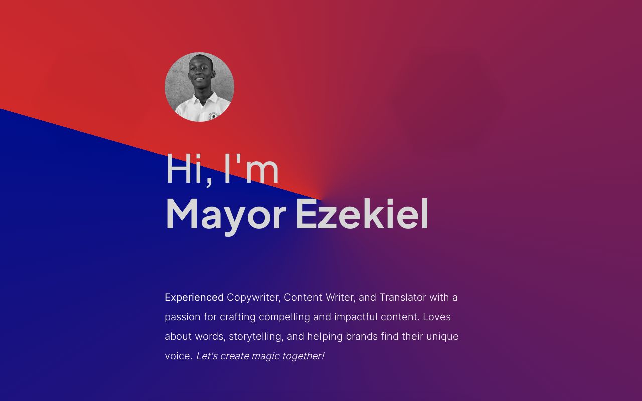 Ezekiel Portfolio